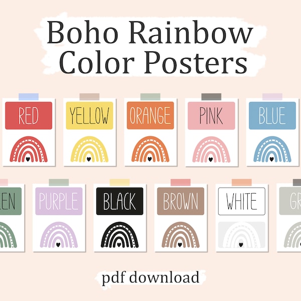 Rainbow Poster - Etsy