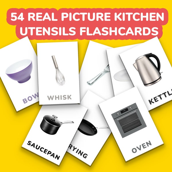 Montessori Kitchen Cards - Etsy