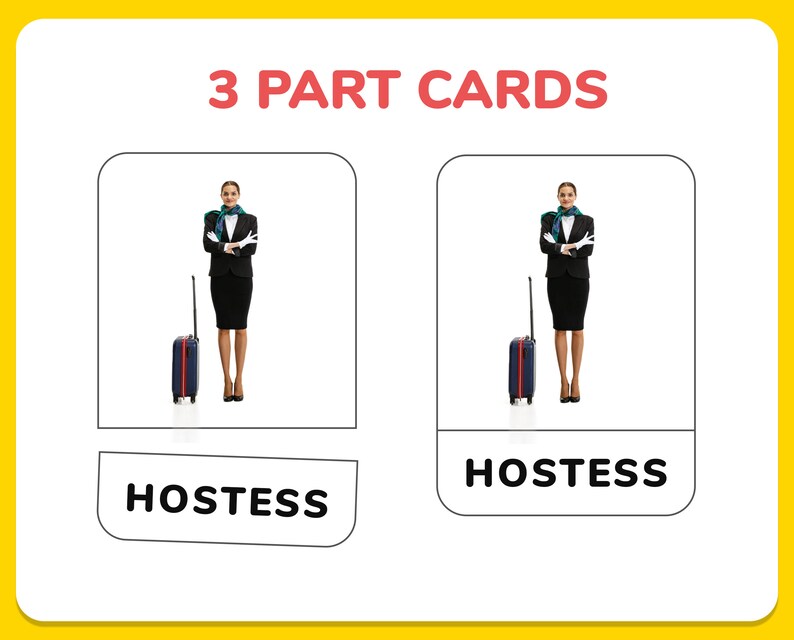 40 Real Picture Professions Flashcards, Montessori Jobs and Occupations ...