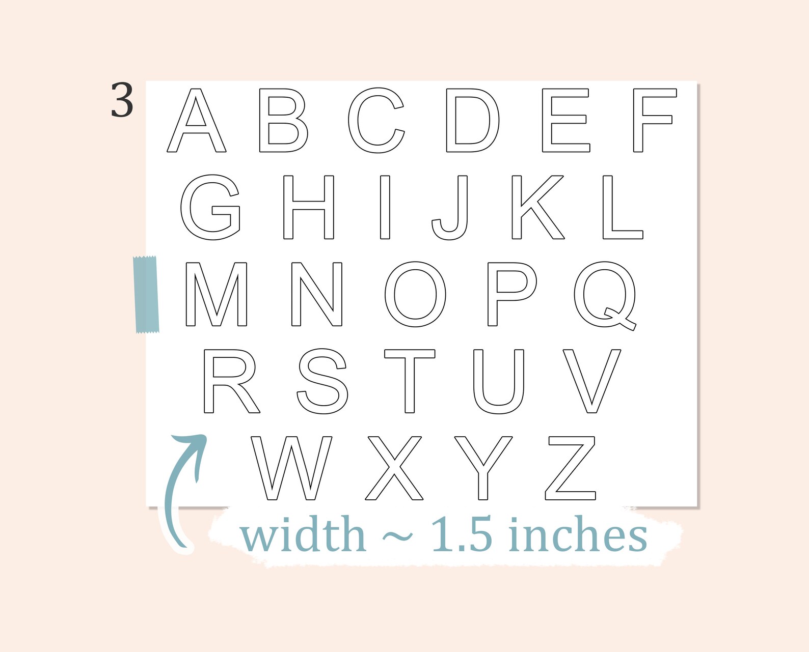 Printable ABC Capital Letters Full Alphabet | ABC Uppercase, ABC ...
