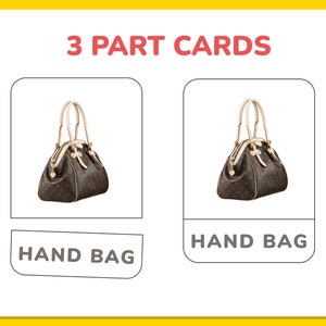 40 Real Picture Clothes and Accessories Flashcards, Editable Montessori ...