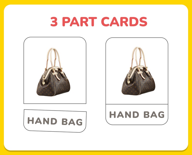 40 Real Picture Clothes and Accessories Flashcards, Editable Montessori ...