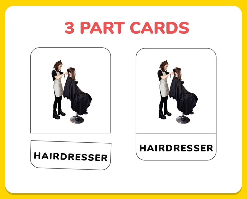 Professions Flashcards: Montessori Jobs & Careers (digital Download) - Etsy