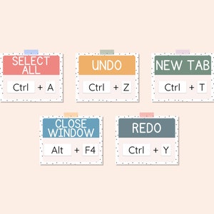 Computer Keyboard Shortcut Posters, Editable Computer Lab Posters ...