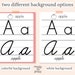 CURSIVE Handwriting ALPHABET POSTERS, Printable Classroom Decor ...