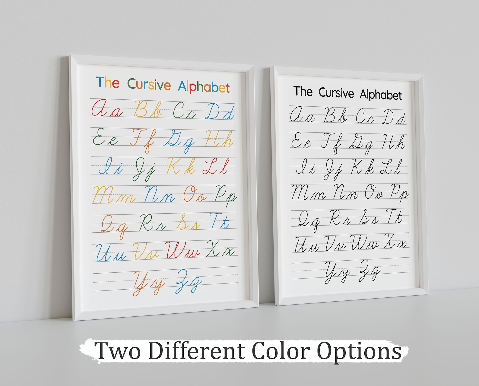 Cursive Alphabet Poster: Handwriting Chart (digital Download) - Etsy