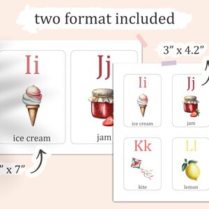 Watercolor ALPHABET FLASH CARDS, Digital Printable Alphabet Learning ...