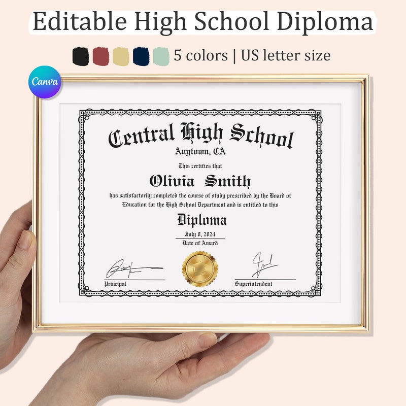 Custom Fake Diploma - Etsy