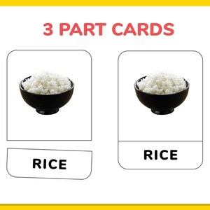 48 Real Food Picture Flashcards: Montessori Preschool Learning (digital ...