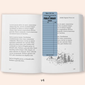 Personalised Reading List Bookmarks Set, Bookmark Library Card, Reading ...