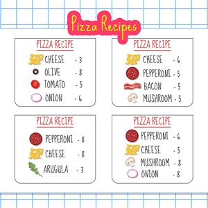 BUILD A PIZZA, Make a Pizza, Printable Pizza Craft, Pretend Play, Cut ...