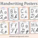 CURSIVE Handwriting ALPHABET POSTERS, Printable Classroom Decor ...