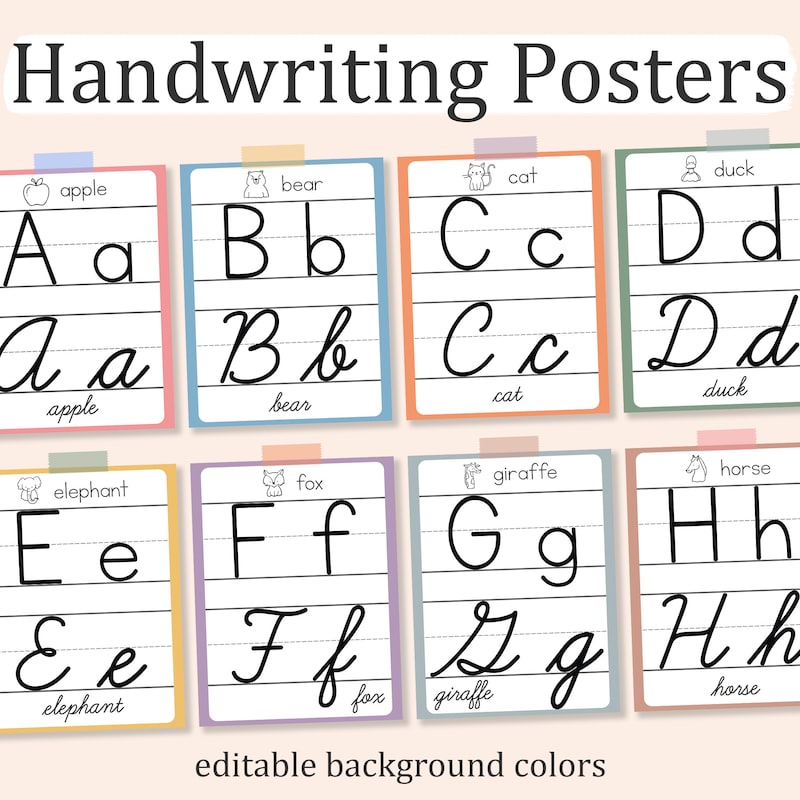 2345 Abcd Response Cards - Etsy Canada