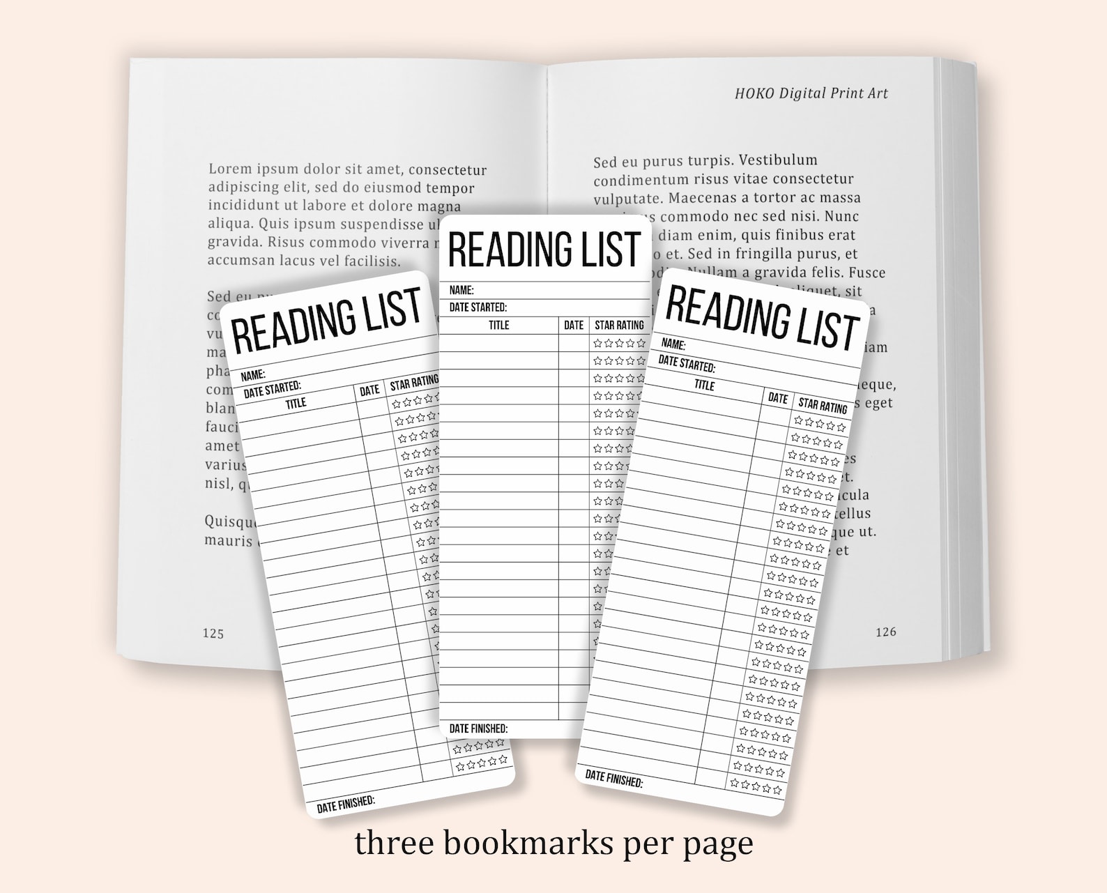 Printable Library Card Bookmarks, Library Card Tracker, Book Tracker ...