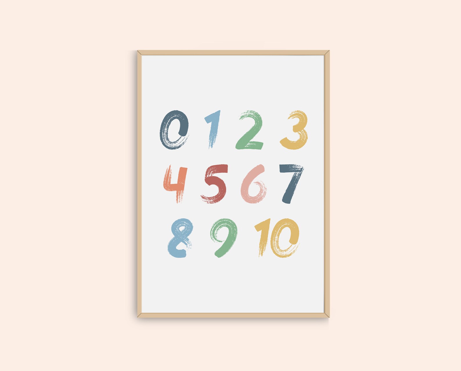 Watercolor Rainbow ALPHABET Poster and NUMBERS Poster - Etsy