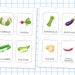 VEGETABLES Flashcards 20 Printable Montessori Flash Cards - Etsy