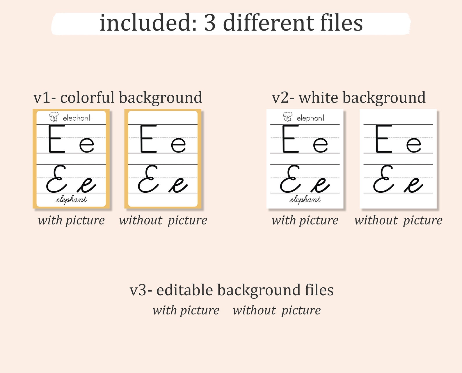 CURSIVE Handwriting ALPHABET POSTERS, Printable Classroom Decor ...