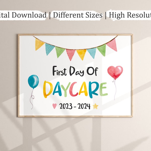 First Day of School Sign Printable - Etsy