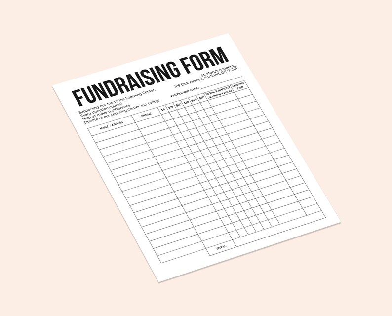 Editable Cheer Fundraiser Template: Fill My Bow Sign (digital Download ...