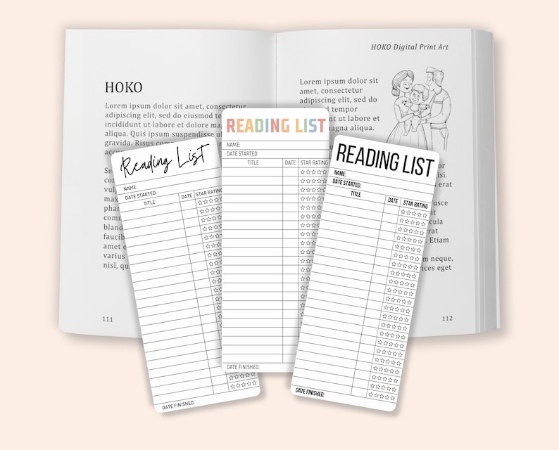 Printable Library Card Bookmarks, Library Card Tracker, Book Tracker ...