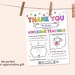 Editable Teacher Appreciation Gift, Printable Teacher Appreciation Week ...