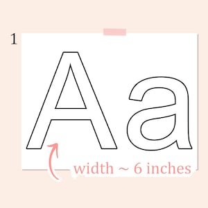 Printable ABC Outline Letters: Uppercase & Lowercase (digital Download ...