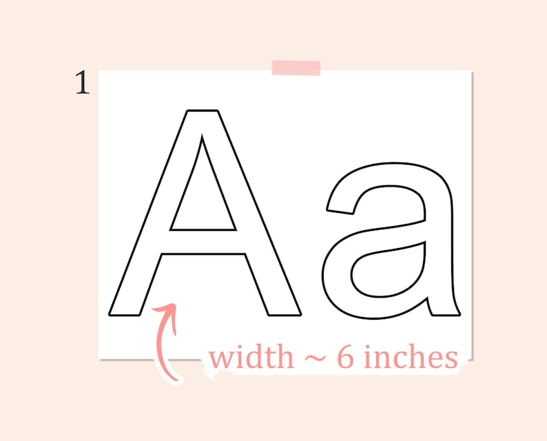 Printable ABC Outline Letters: Uppercase & Lowercase (digital Download ...