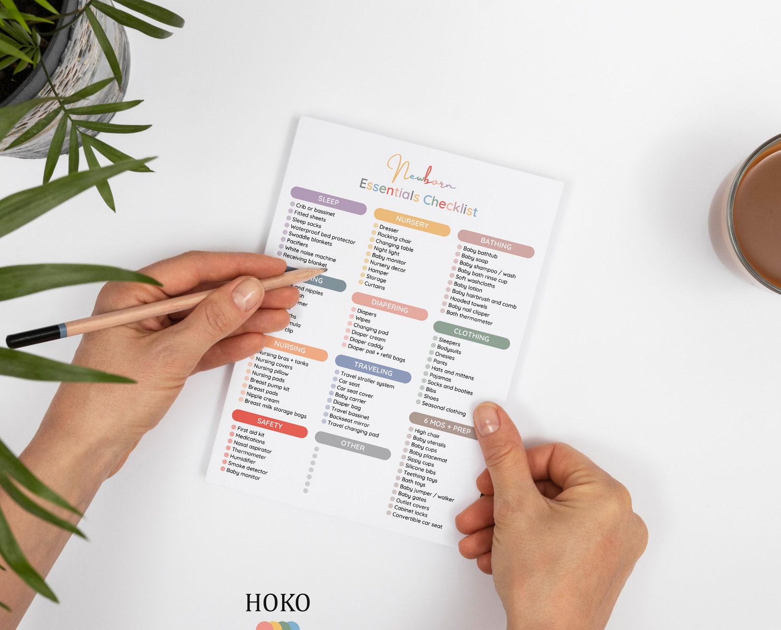 Editable Baby Essentials Checklist: Newborn Registry Template (PDF) - Etsy