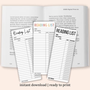 Printable Library Card Bookmarks, Library Card Tracker, Book Tracker ...
