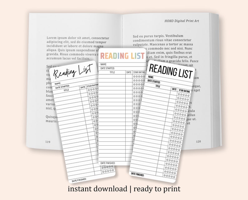 Printable Library Card Bookmarks, Library Card Tracker, Book Tracker ...