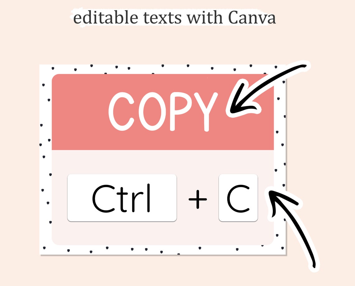 Computer Keyboard Shortcut Posters, Editable Computer Lab Posters ...
