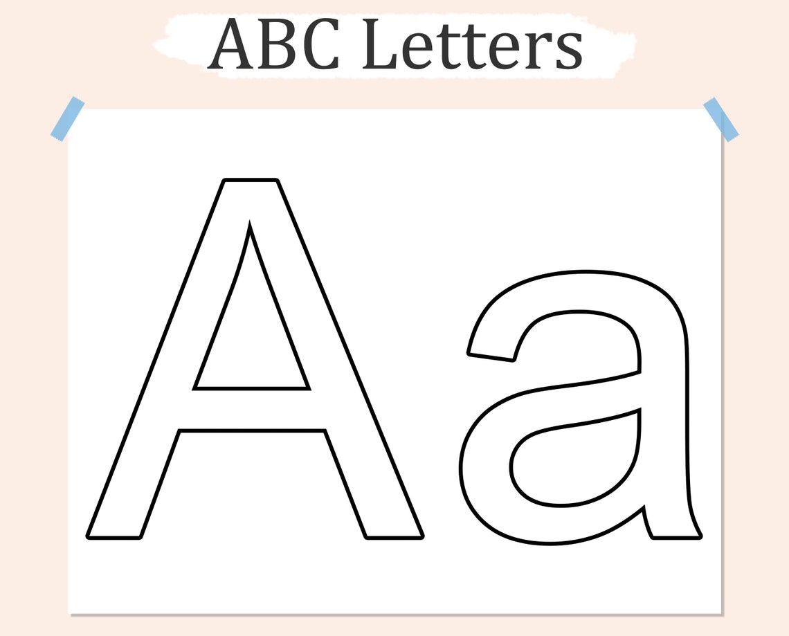 Printable ABC Capital Letters Full Alphabet | ABC Uppercase, ABC ...