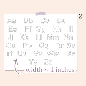 Printable ABC Outline Letters: Uppercase & Lowercase (digital Download ...