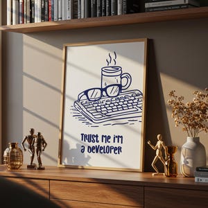Fun Developer Poster, Nerdy Computer Science Office Decor, Programming ...