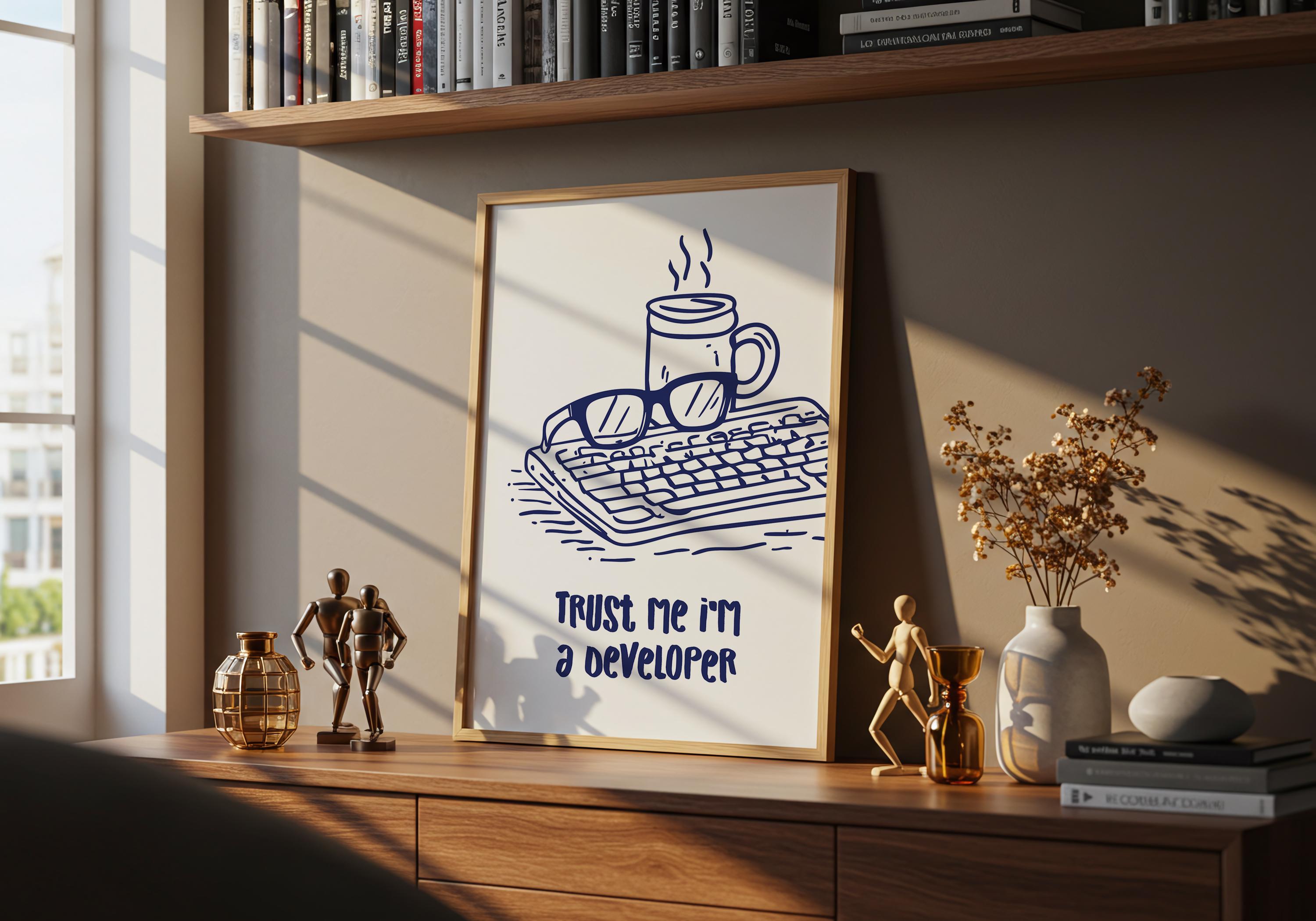 Fun Developer Poster, Nerdy Computer Science Office Decor, Programming ...