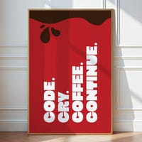 Code-blooded Wall Art, Funny Programmer Poster, IT Developer Decor ...