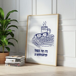 Fun Developer Poster, Nerdy Computer Science Office Decor, Programming ...