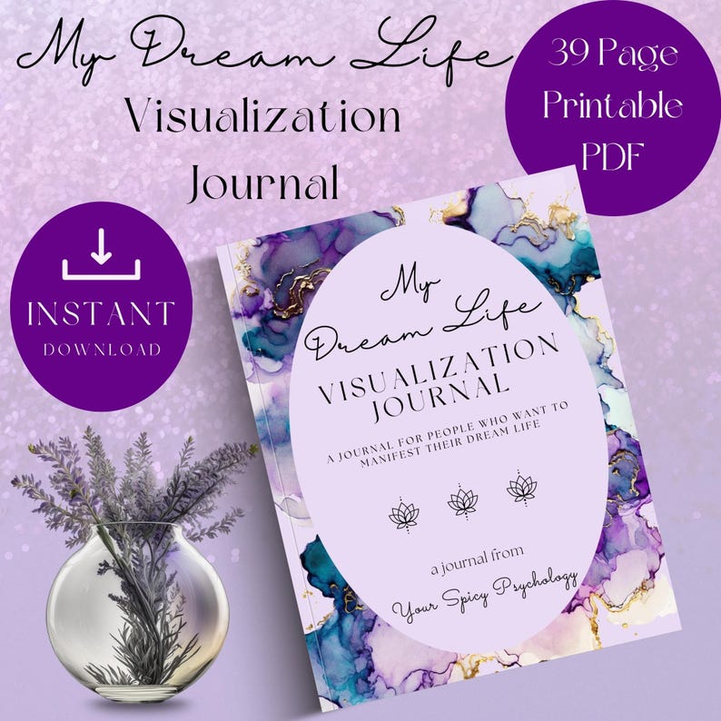 Dream Life Journal Visualization Journal | Manifestation Planner ...