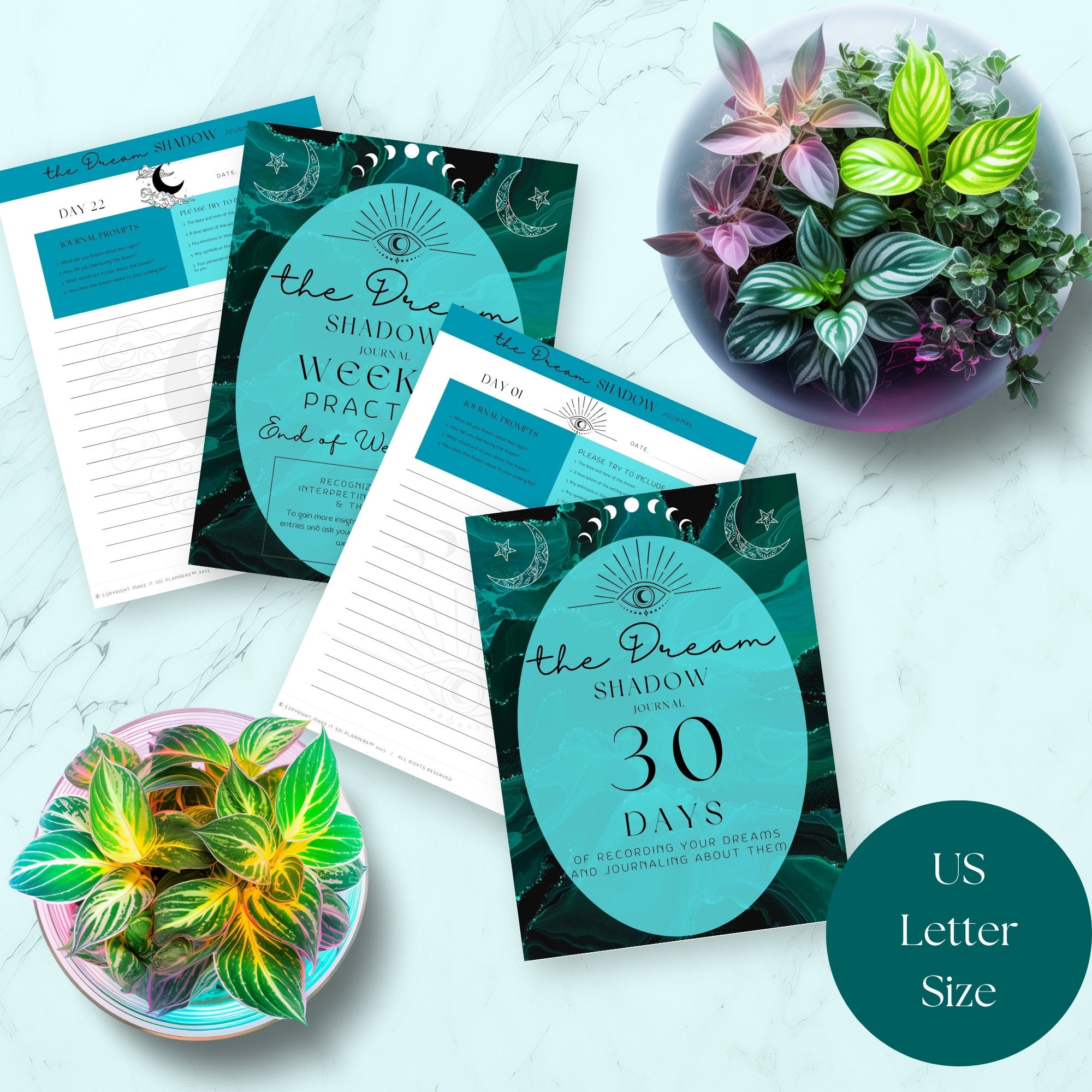 Dream Work Journal 30 Day Shadow Work Reflection Prompts Self Discovery ...