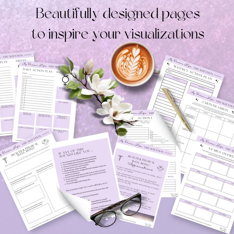Dream Life Journal Visualization Journal | Manifestation Planner ...