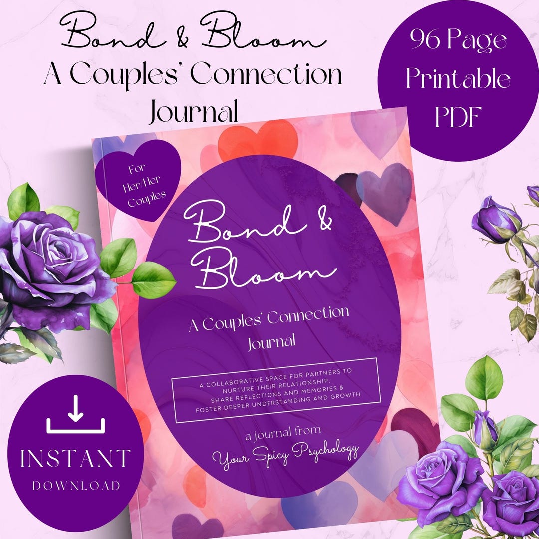 Couples' Connection Journal | Valentine's Relationship Planner | Her ...