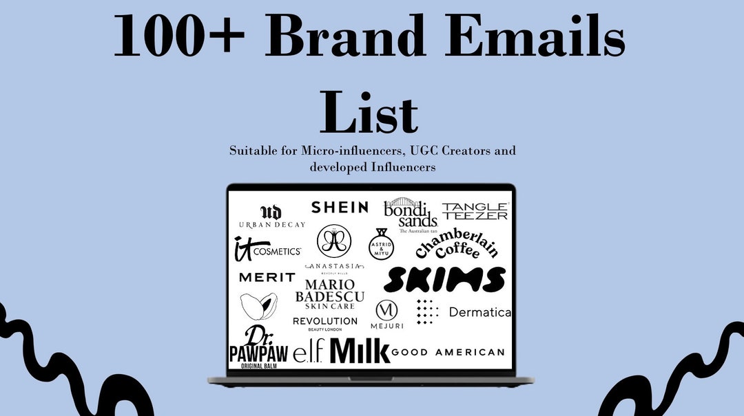 100+ Brand Email List for You to Collab With - Etsy