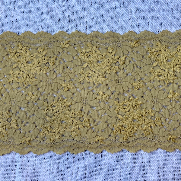 Yellow Lace Fabric - Etsy UK