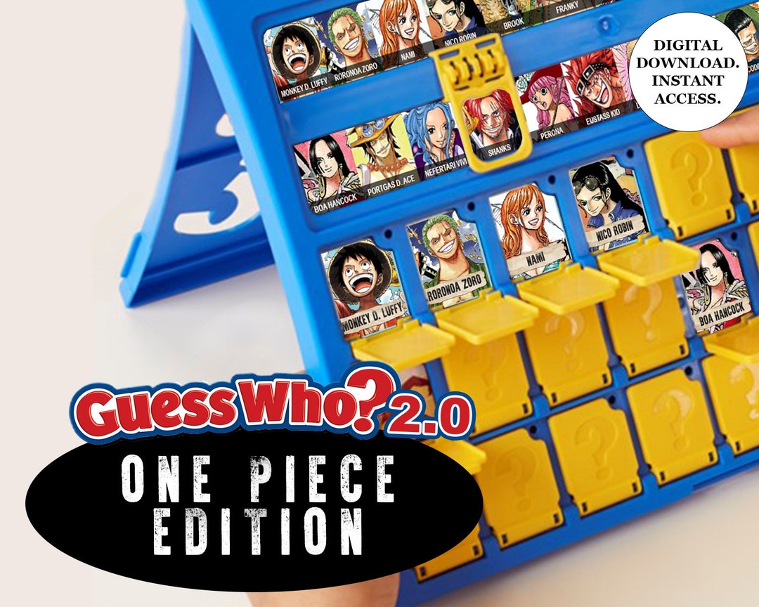 One Piece Guess Who 2.0 Insert Cards Guess Who Cards Party - Etsy