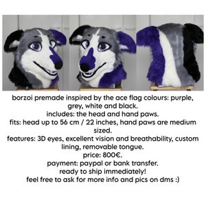 Fursuit Ace Borzoi - Etsy