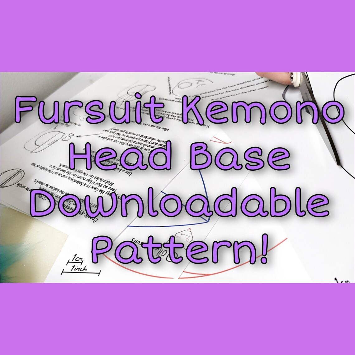 Digital Download Fursuit Kemono Head Base Pattern - Etsy Australia