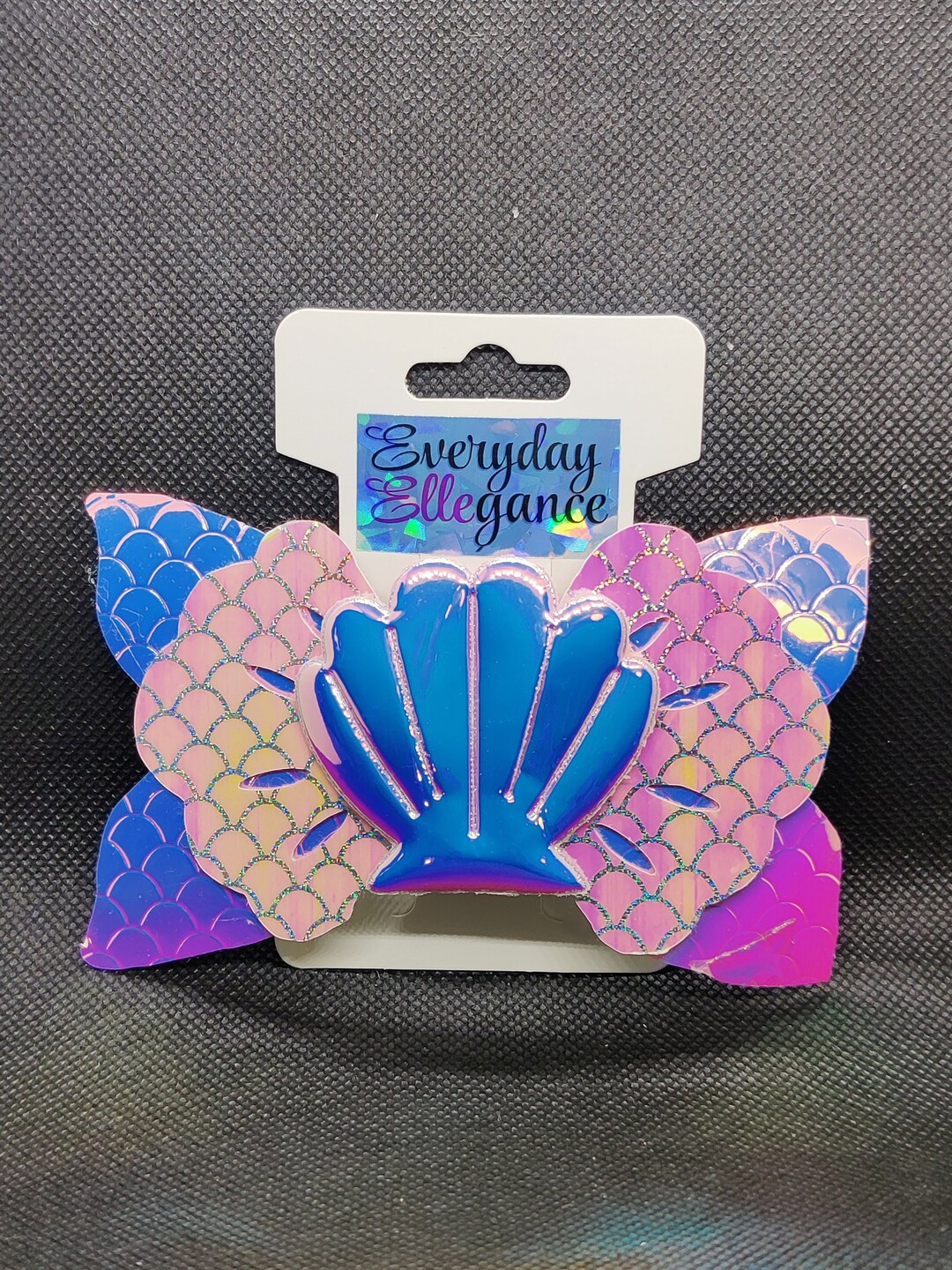 Mermaid Fins and Shells Hairbow Purple and Pink - Etsy