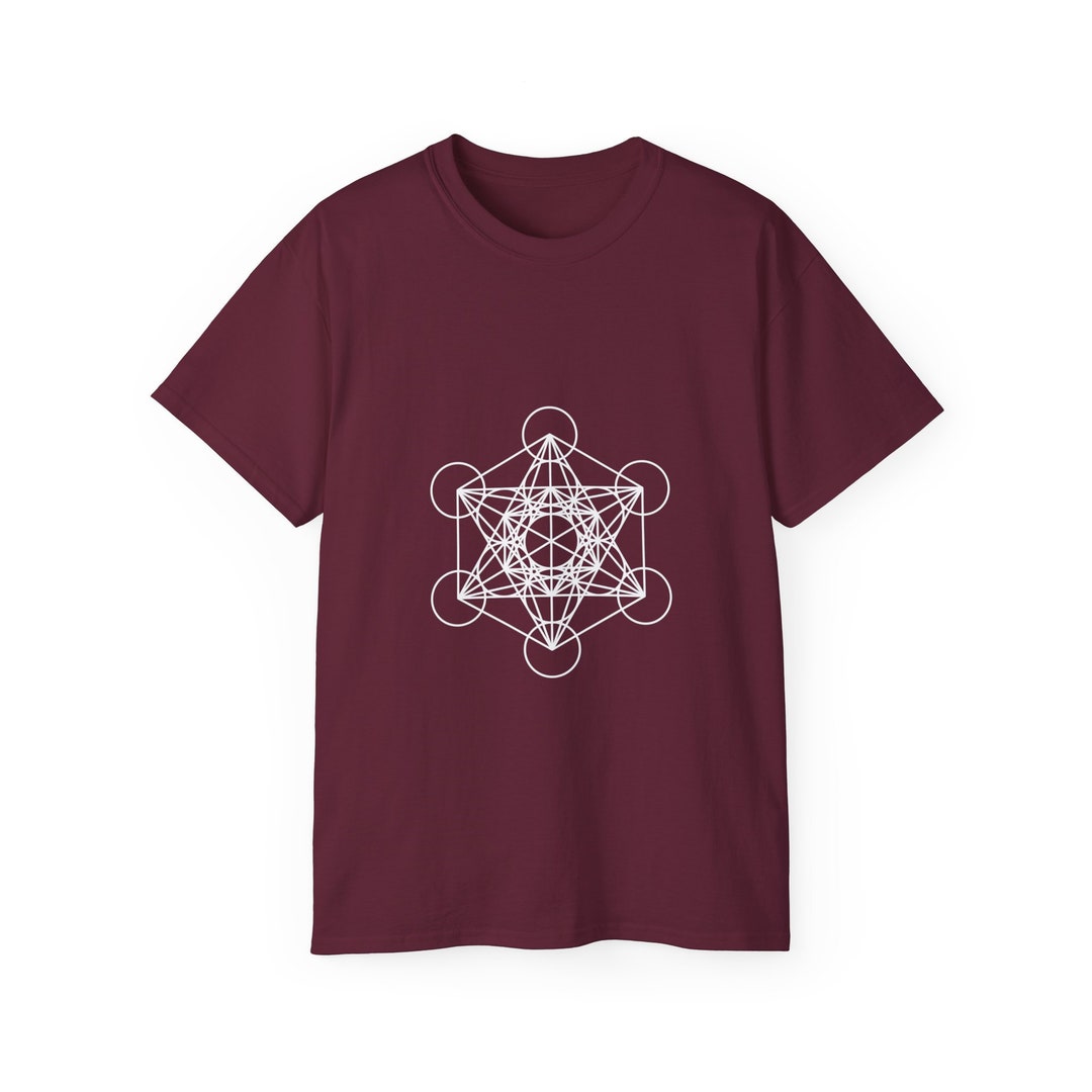 Metatron's Cube Tshirt, Sacred Geometry Shirt, Metatron Cube Tee ...