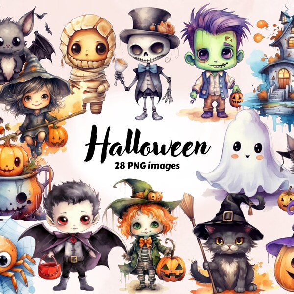 Halloween Clipart - Etsy