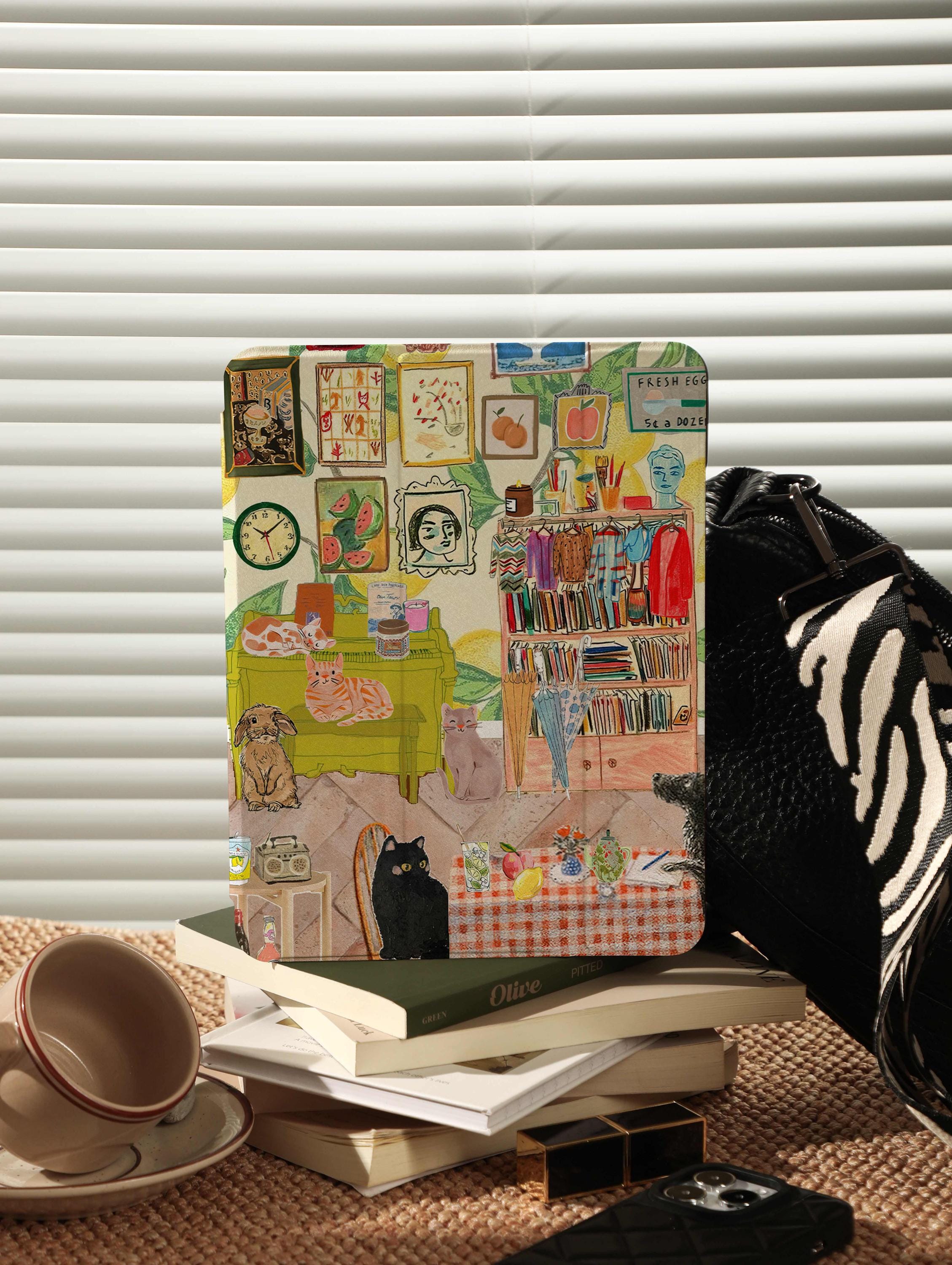 Scrapbook iPad Case With Apple Pencil Holder for 2024 New Case, Cover ...